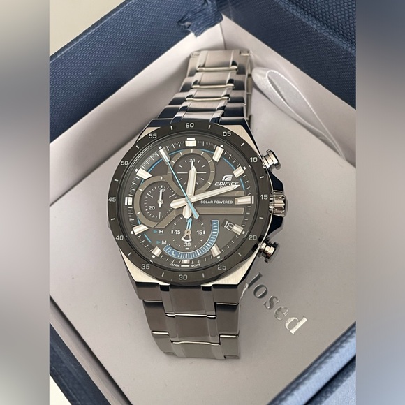 Casio | Accessories | Casio Edifice Eqs92 Solar Chronograph Date ...